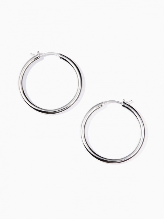 Simple round earring L - HAGO(하고)
