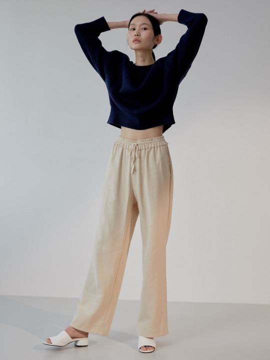 19S NATURAL BANDING PANTS (BEIGE) - 하고