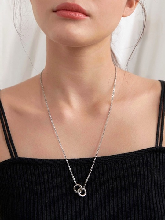 double circle necklace - HAGO(하고)