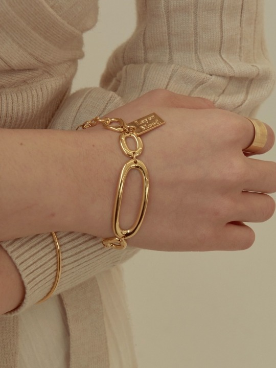 circle ring bracelet-gold - HAGO(하고)