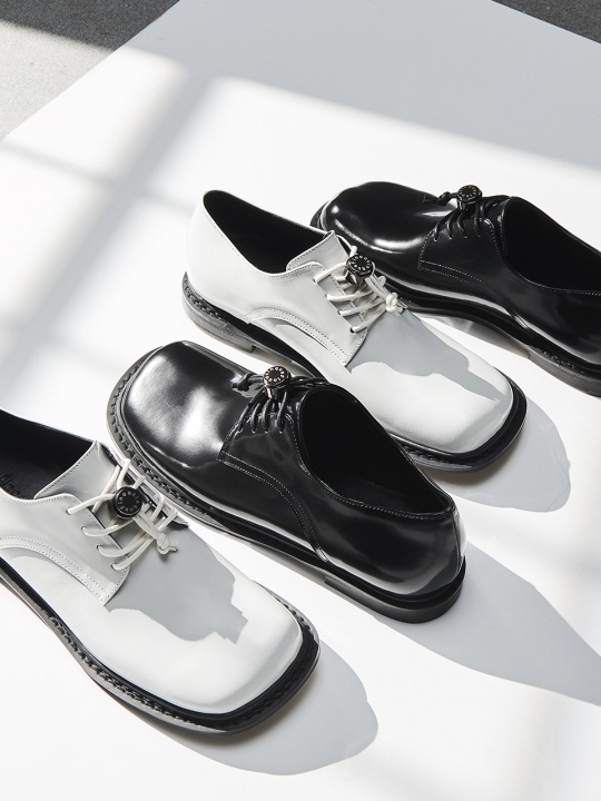 Zunnie straps derbyshoes_white - 하고