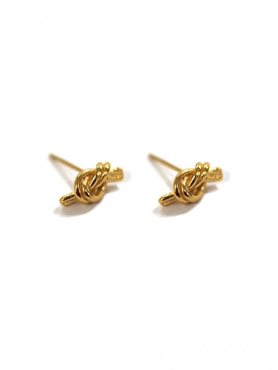 CL099 Twiste mini gold earring - 하고(HAGO)
