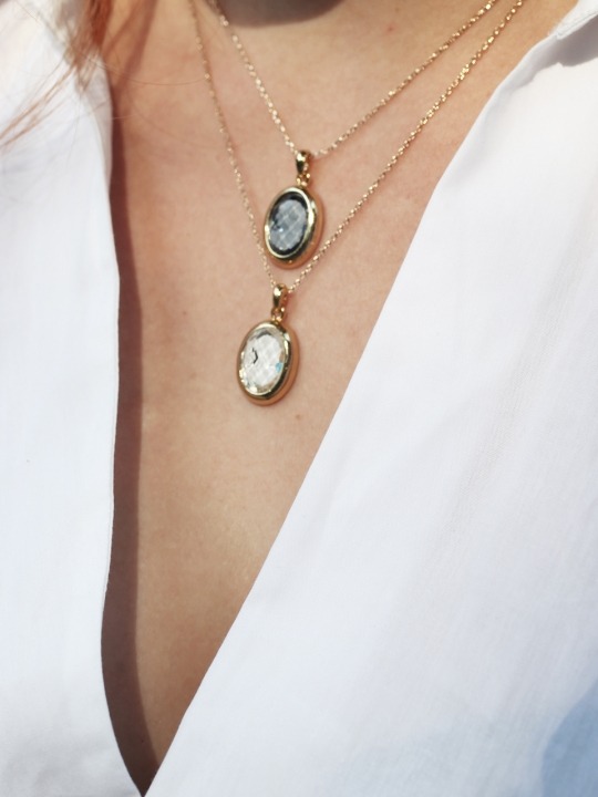 HS010 openable queen necklace - 하고(HAGO)