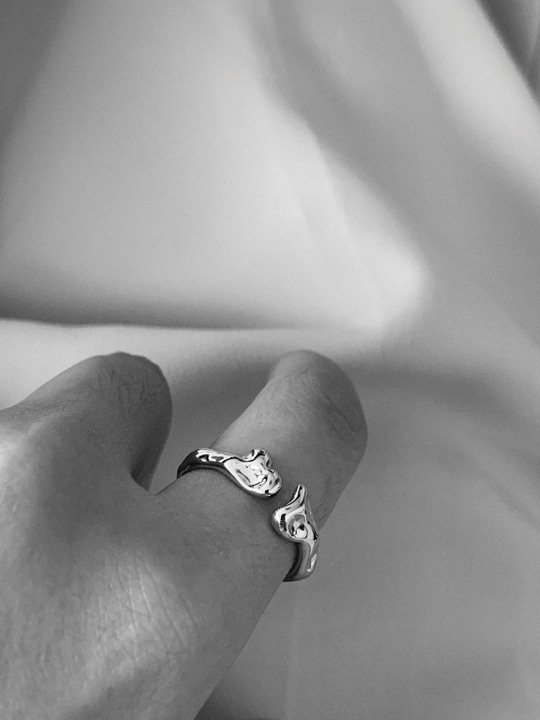 wave silver ring - HAGO(하고)