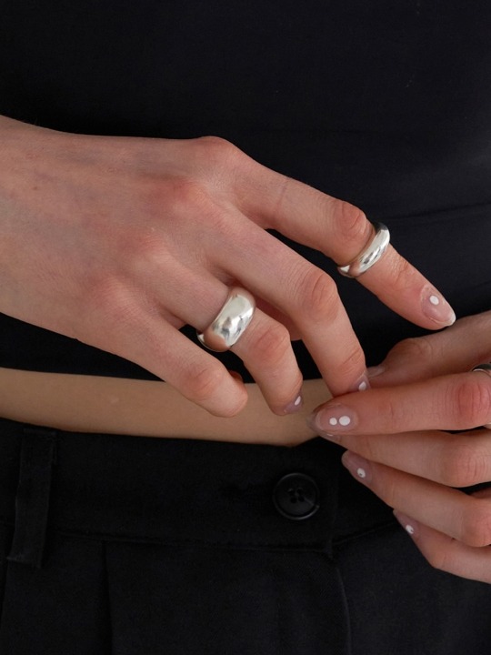 Flection & Connection - Ring 02 (Silver) - 하고(HAGO)