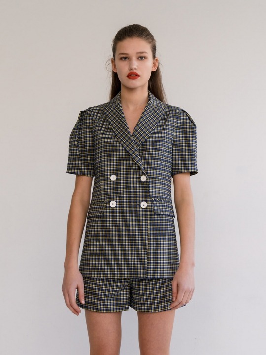 R PUFF SLEEVE JK_CHECK - 하고