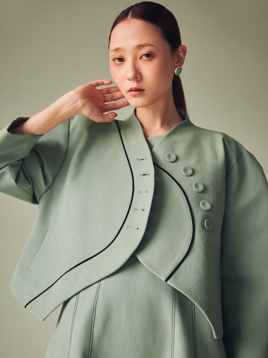 MOON JAR SHORT JACKET - MINT - HAGO(하고)