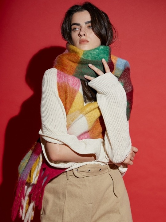 RECLOW Queen A RED 체크머플러 - HAGO(하고)