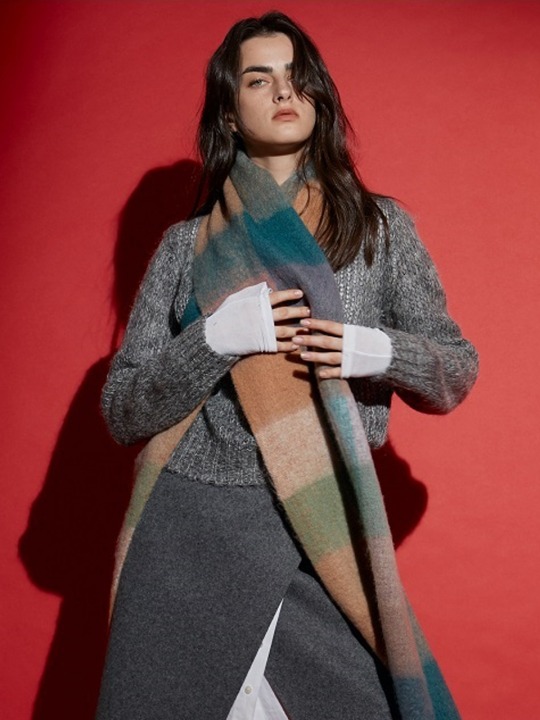 RECLOW Queen A BROWN 체크머플러 - HAGO(하고)