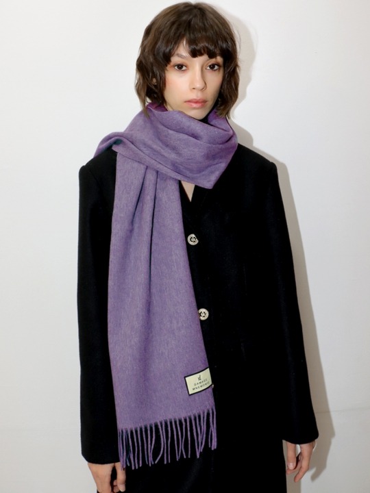 울100 퍼플 머플러 _ Wool 100 Purple Muffler - 하고(HAGO)