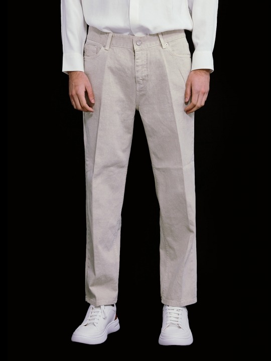 Washing Denim Pants_Oatmeal - HAGO(하고)