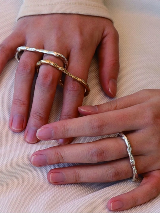 Gentle Wave Twin Ring - HAGO(하고)