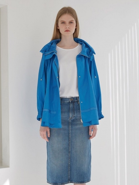 Corbin A-line Hood Jumper(BLUE) - HAGO(하고)