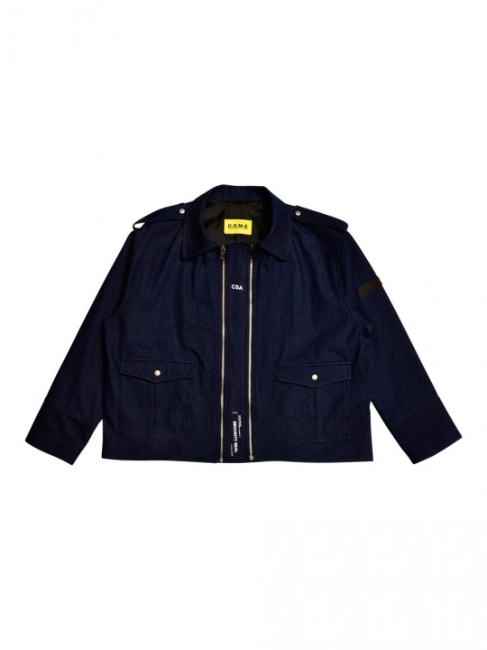 [UNISEX] “SECURITY” Denim Jacket - HAGO(하고)