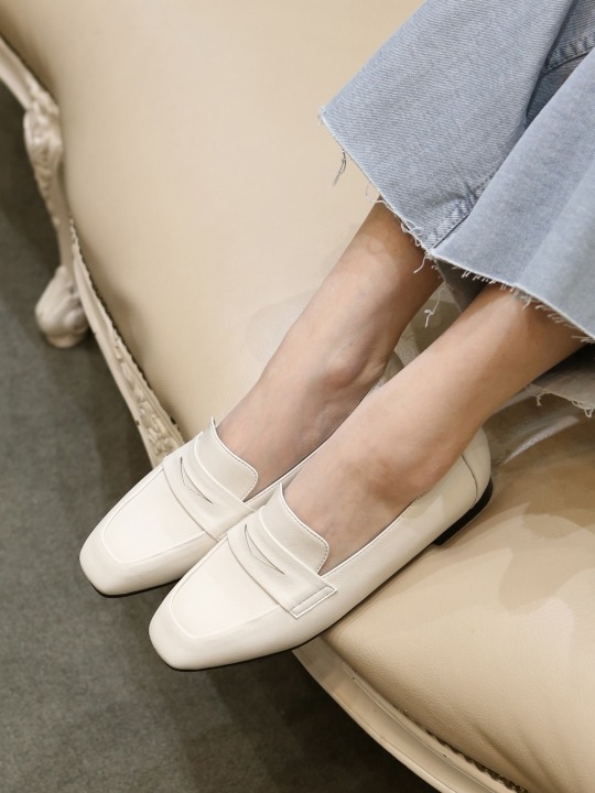 21A804 cream loafer - HAGO(하고)