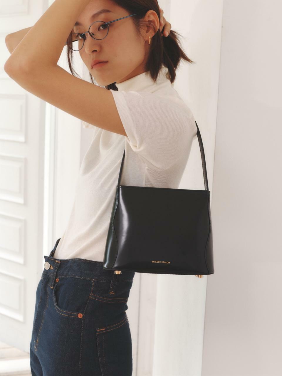 Mini Peggy Bag in Black - HAGO(하고)