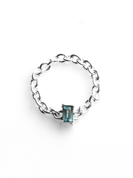 해류 London Blue Chain Ring - 하고