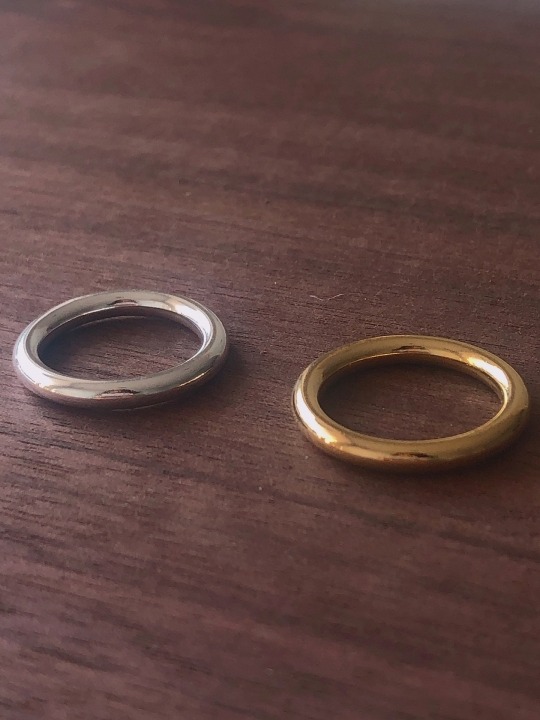 silver925 3mm round ring - HAGO(하고)