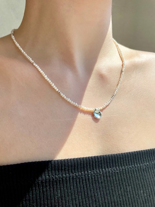 Sea Shell Pendant Pearl Necklace - HAGO(하고)