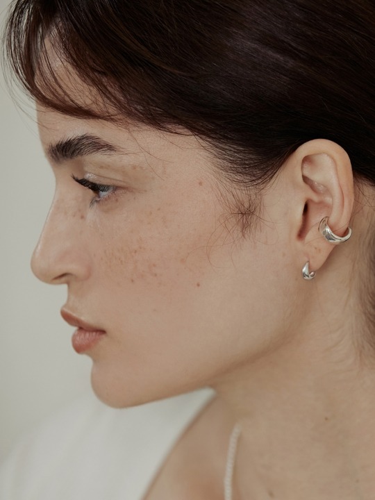 Silver Convex Earcuff - HAGO(하고)