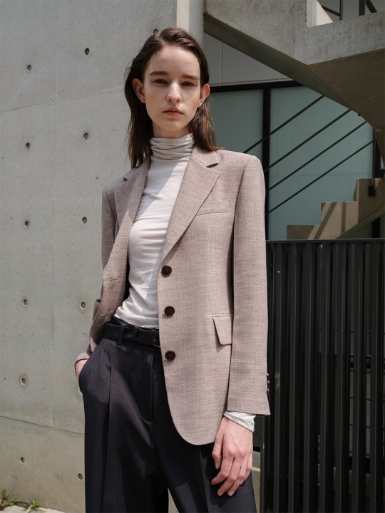 three-button slim jacket JWJKLI0200 - HAGO(하고)