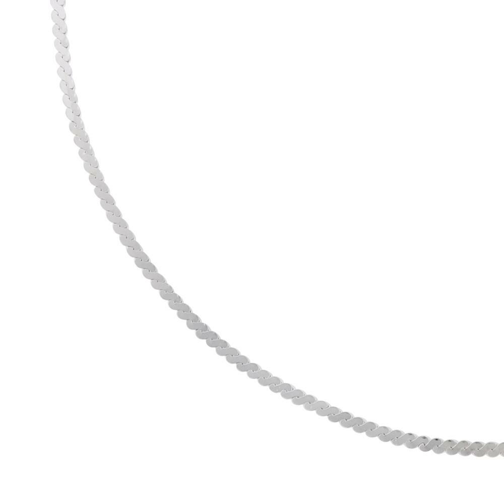 [silver925] Twinkle snake chain necklace_white - 하고