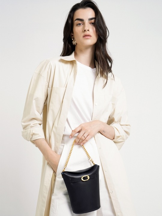 HIEMS COR 69 AGO BAG BLACK/ASH BLUE - HAGO(하고)