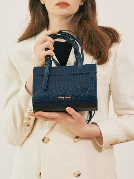 two strap bag - navy - HAGO(하고)