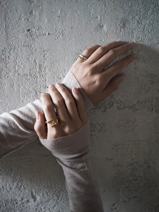 Gold knot volume ring - HAGO(하고)