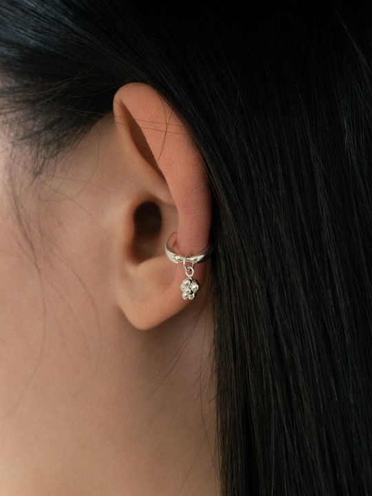 rasberry earcuff / Silver - HAGO(하고)