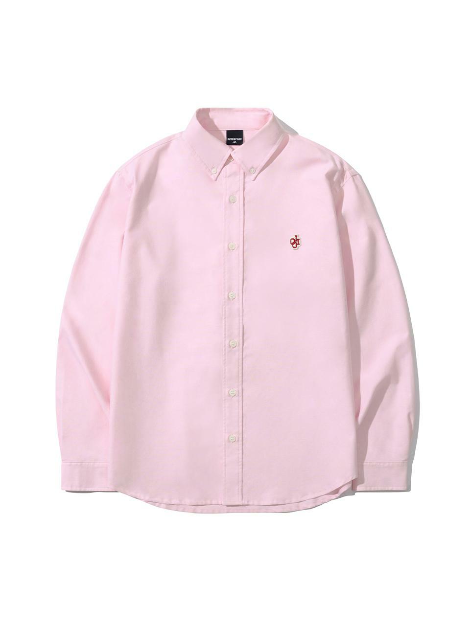 BASIC PATCH OXFORD SHIRTS [PINK] - HAGO(하고)