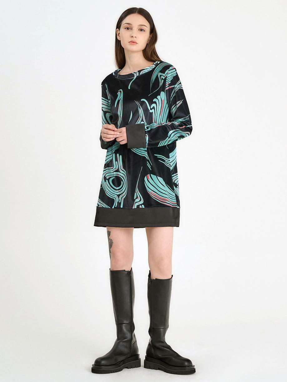 FREAKY MINT VELVET DRESS - HAGO(하고)