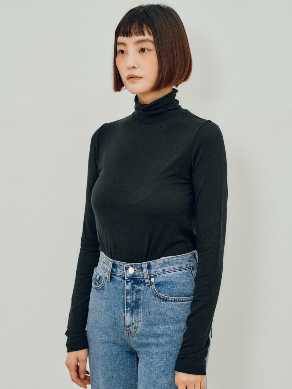 brenda turtle neck - black - HAGO(하고)