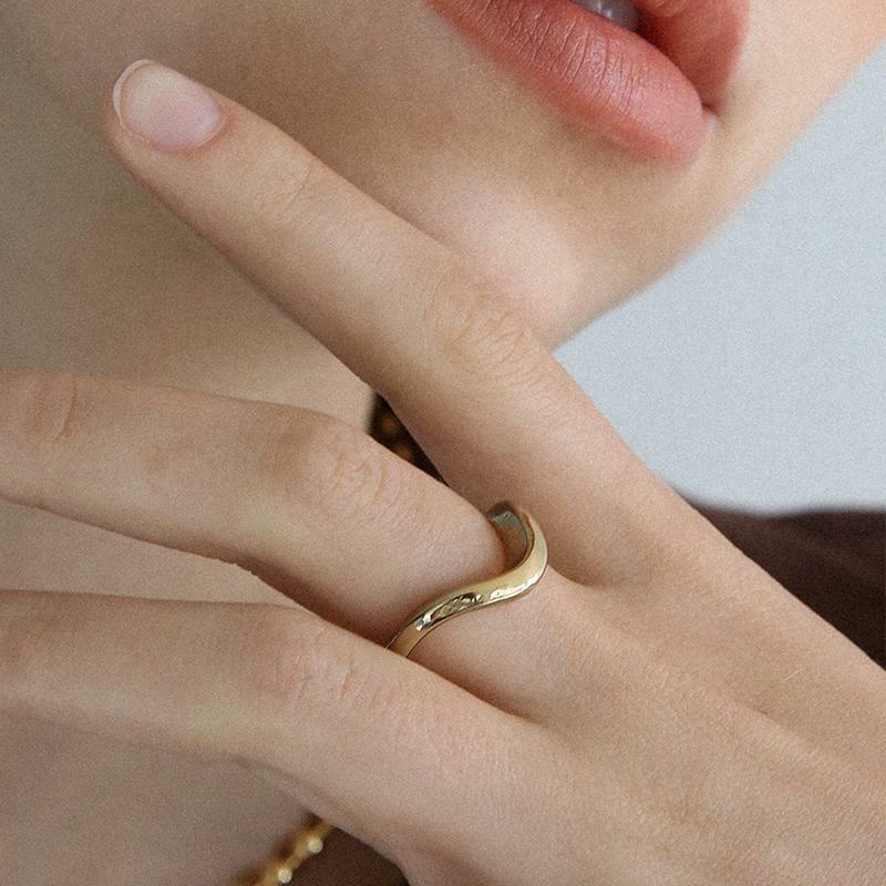 v wave bold ring R029 - HAGO(하고)