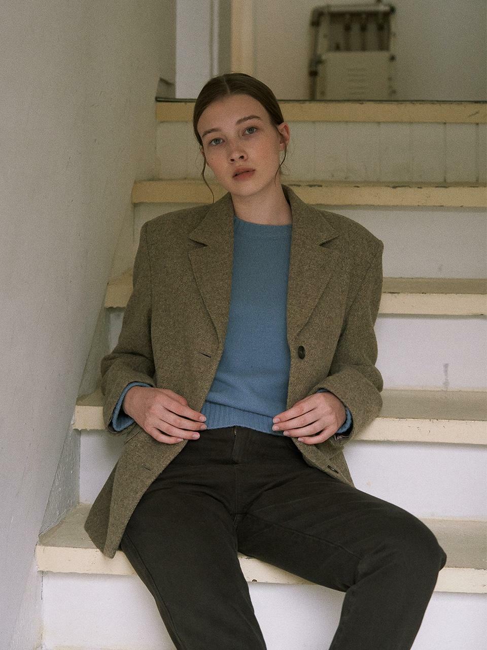 Herringbone Wool Jacket - HAGO(하고)