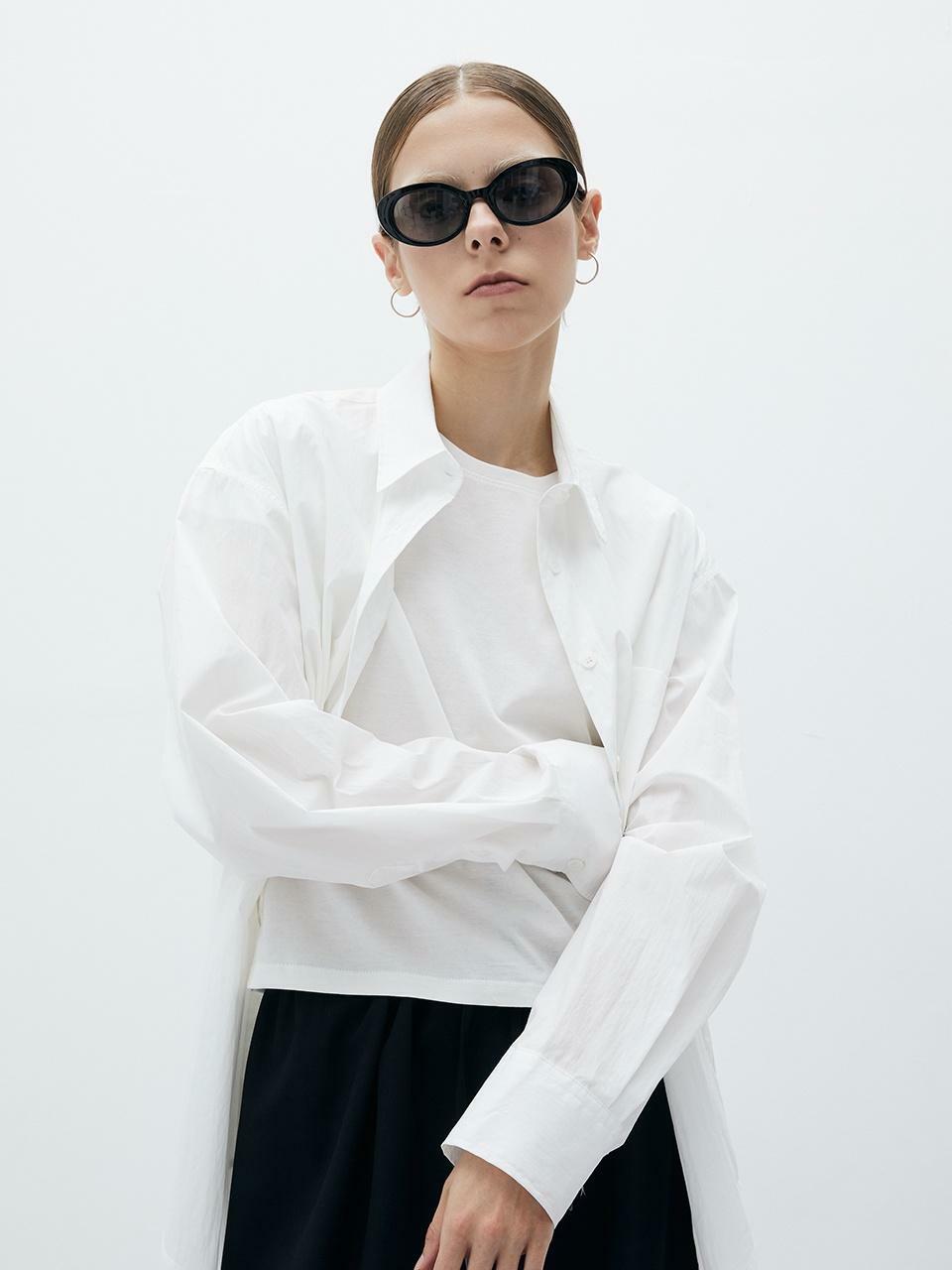 textured basic shirt_white - HAGO(하고)