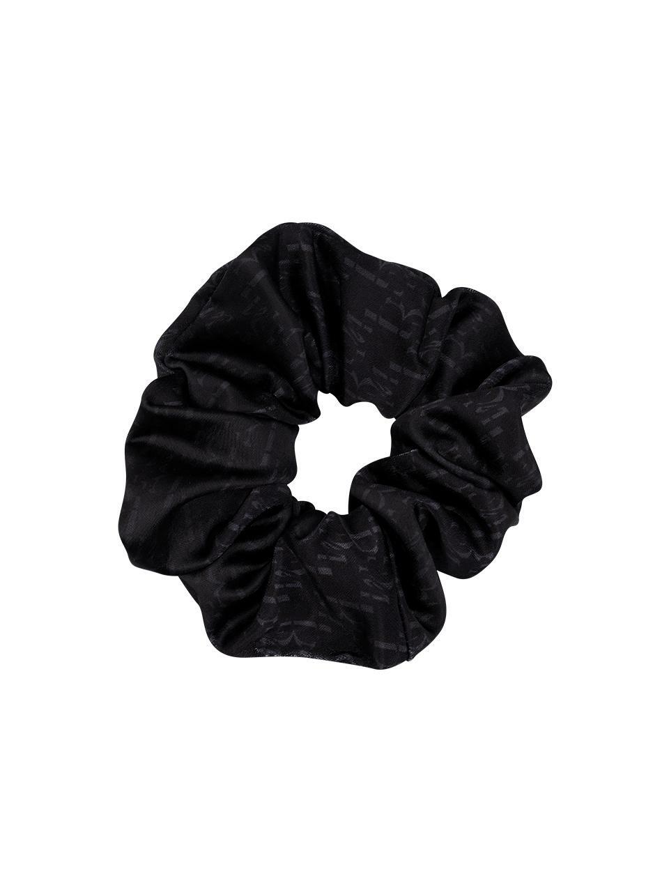 13M LOGO SHIRRING HAIR BAND (BLACK) - HAGO(하고)