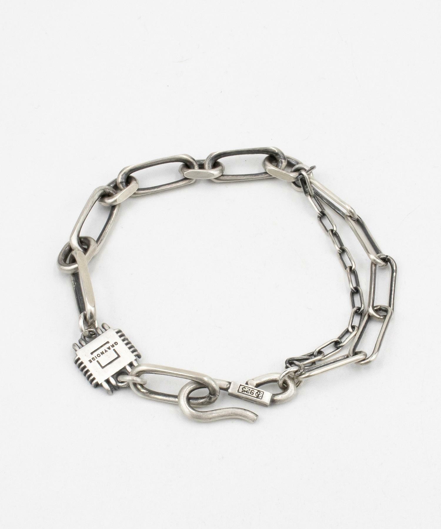 Triple chain hook bracelet (925 silver) - HAGO(하고)