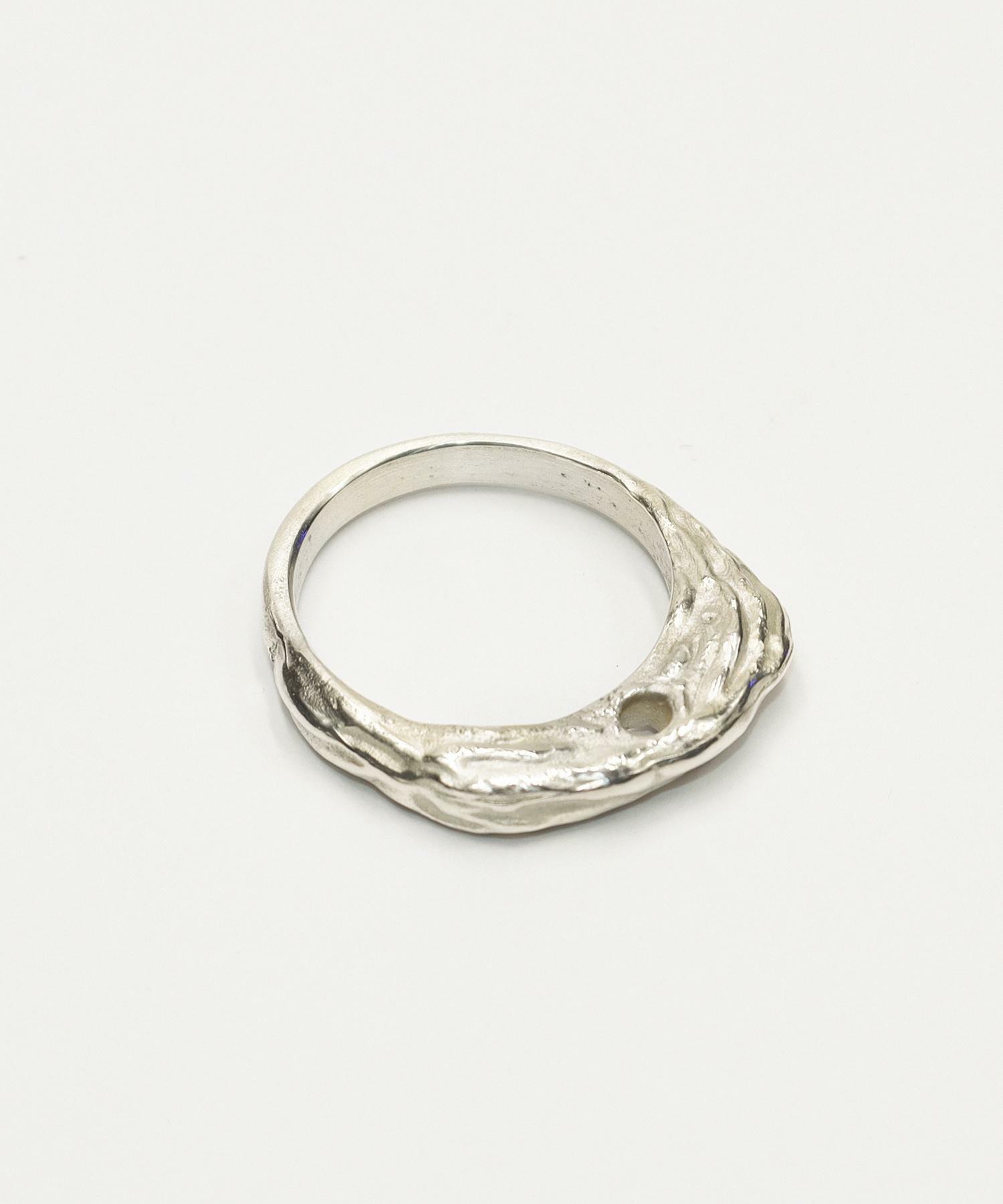 Flat wave ring (925 silver) - HAGO(하고)