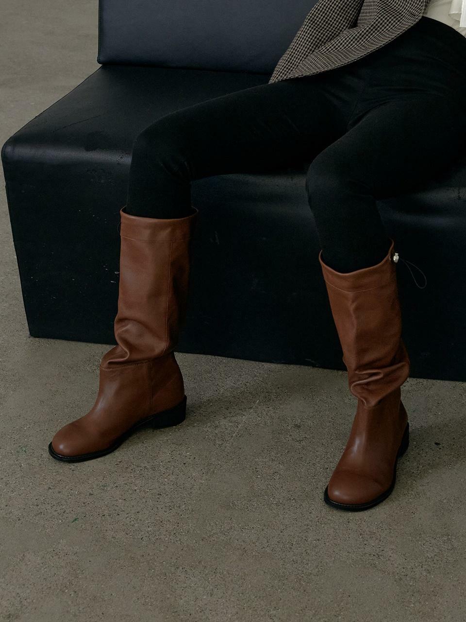 wrinkle long boot_ 2 color - HAGO(하고)