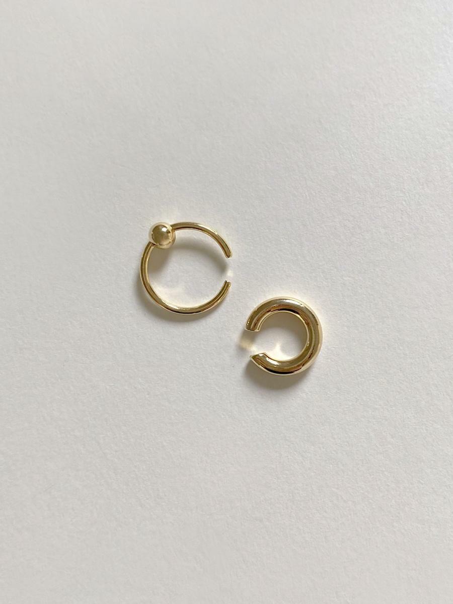 진기주 착용 Bold Ball Ear Cuff Set - HAGO(하고)