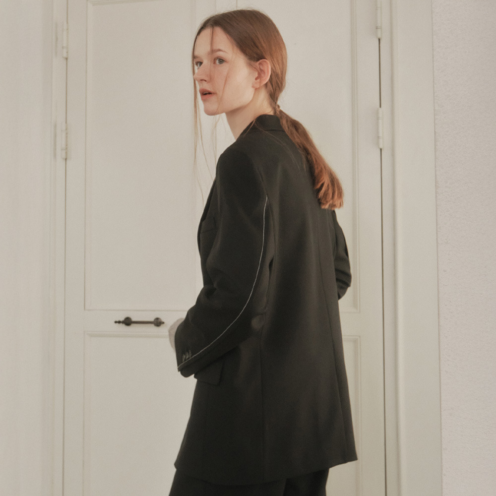 [박지현 착용]MARTIN SINGLE JACKET (Black) - HAGO(하고)