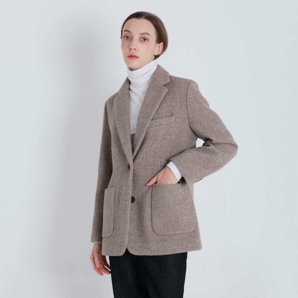 Classic Taylor Wool Double Jacket_BEIGE - 하고