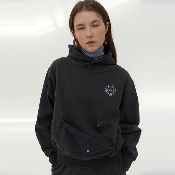 21W ORIGINAL LOGO BLENDED HOODIE SWEATSHIRTS (CC) - HAGO(하고)