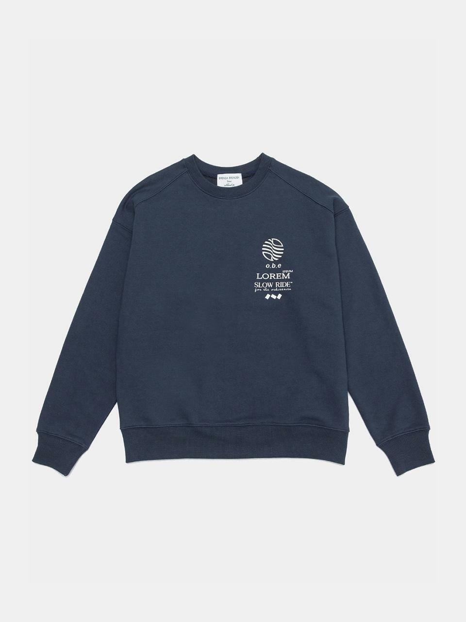 lorem sweat shirts - navy - HAGO(하고)