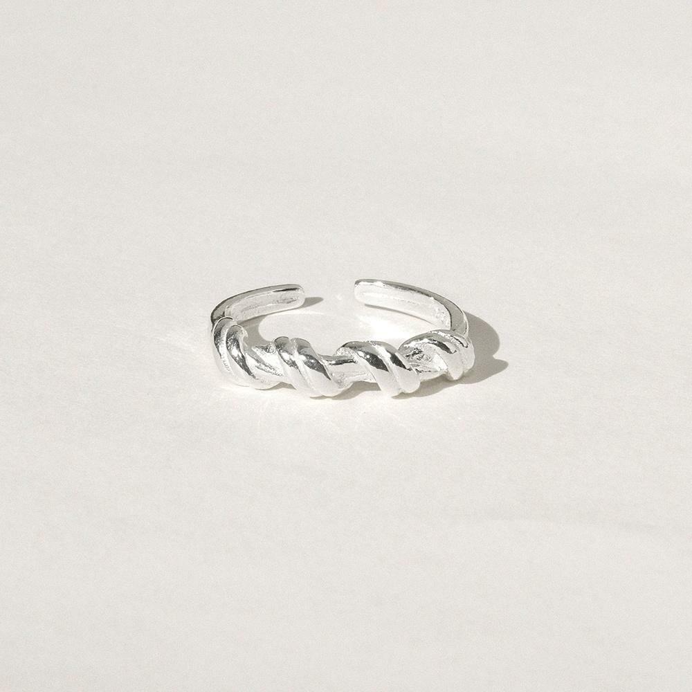 Rope Twist Ring - Silver (silver925) - HAGO(하고)