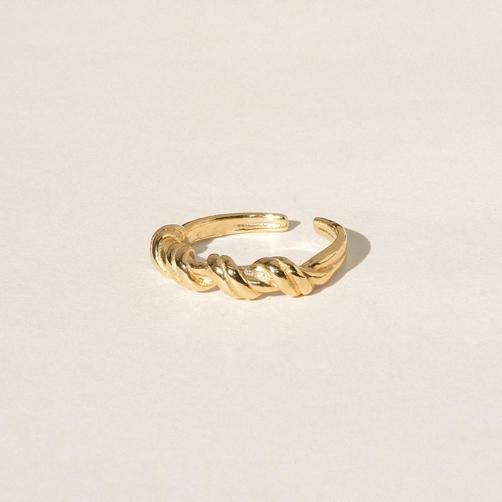Rope Twist Ring - Gold (silver925) - HAGO(하고)