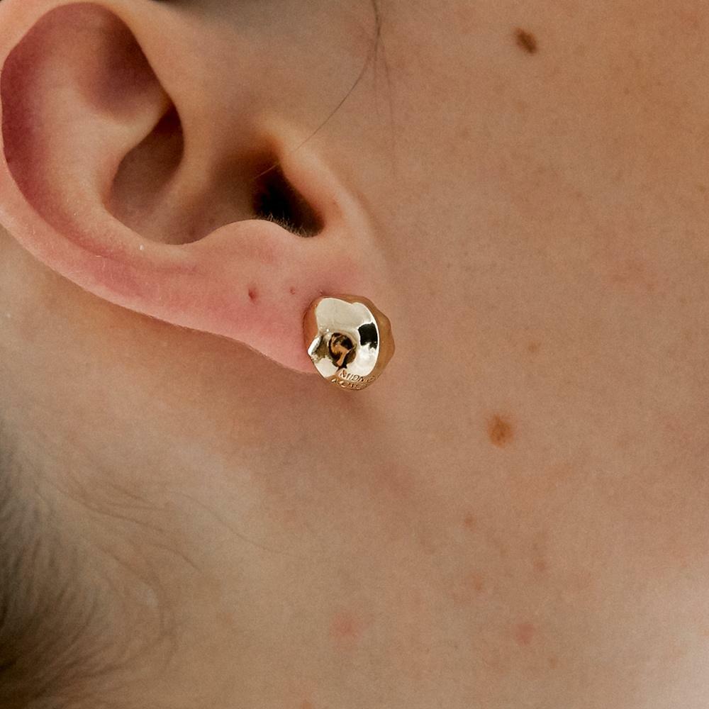 bumpy mini earring - gold - HAGO(하고)