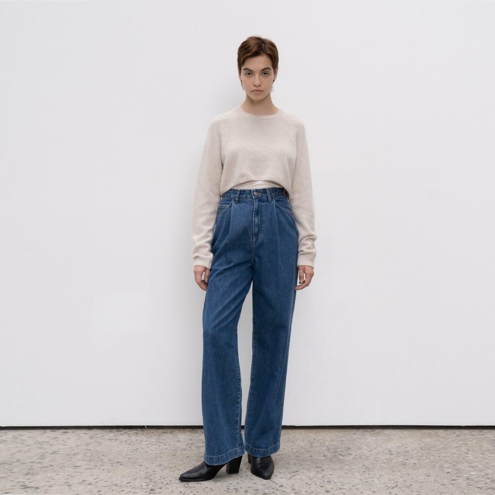 One Tuck Straight Jeans (JUJS302) - HAGO(하고)