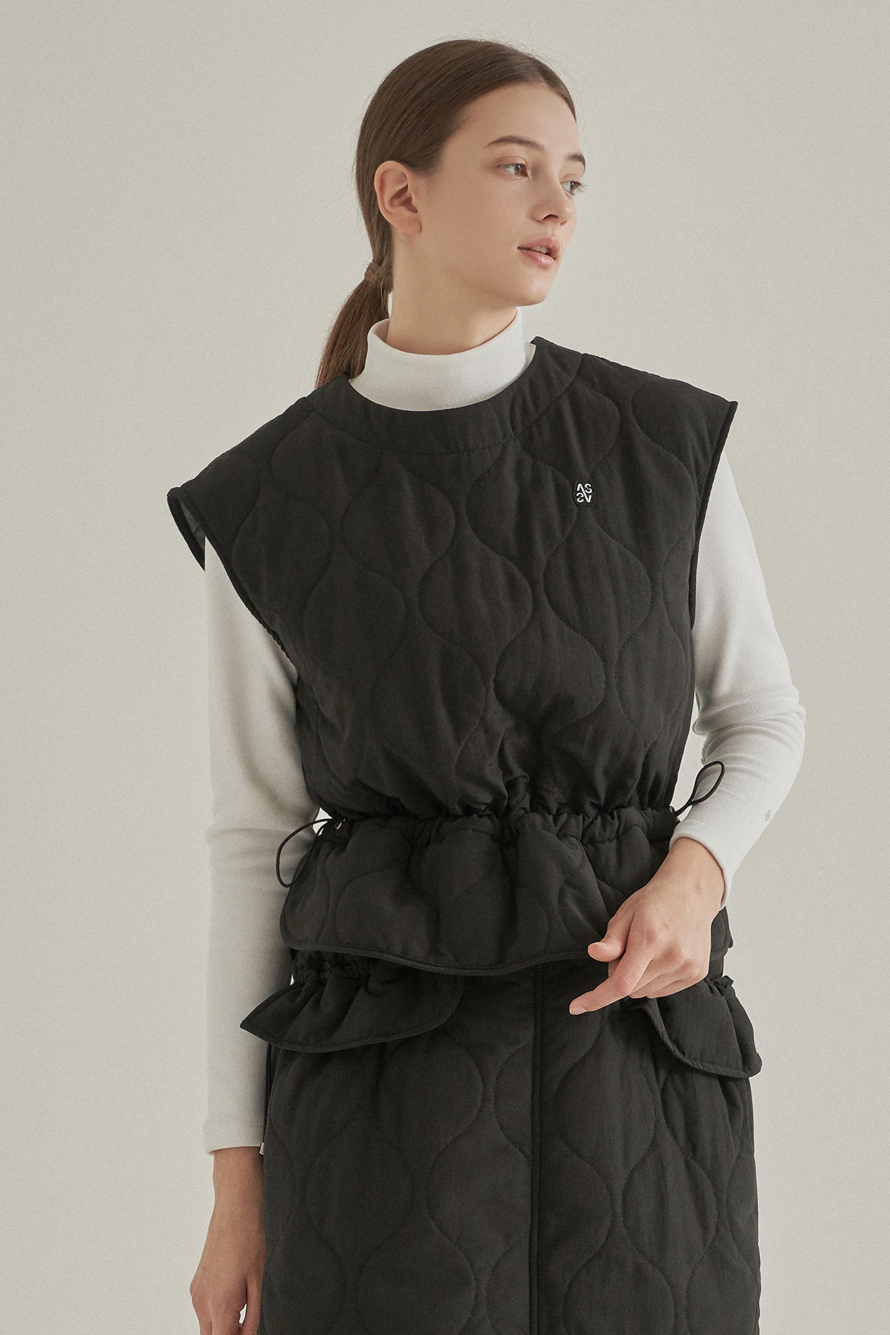 스트링 패딩 베스트 _ String Padding Vest - 하고(HAGO)